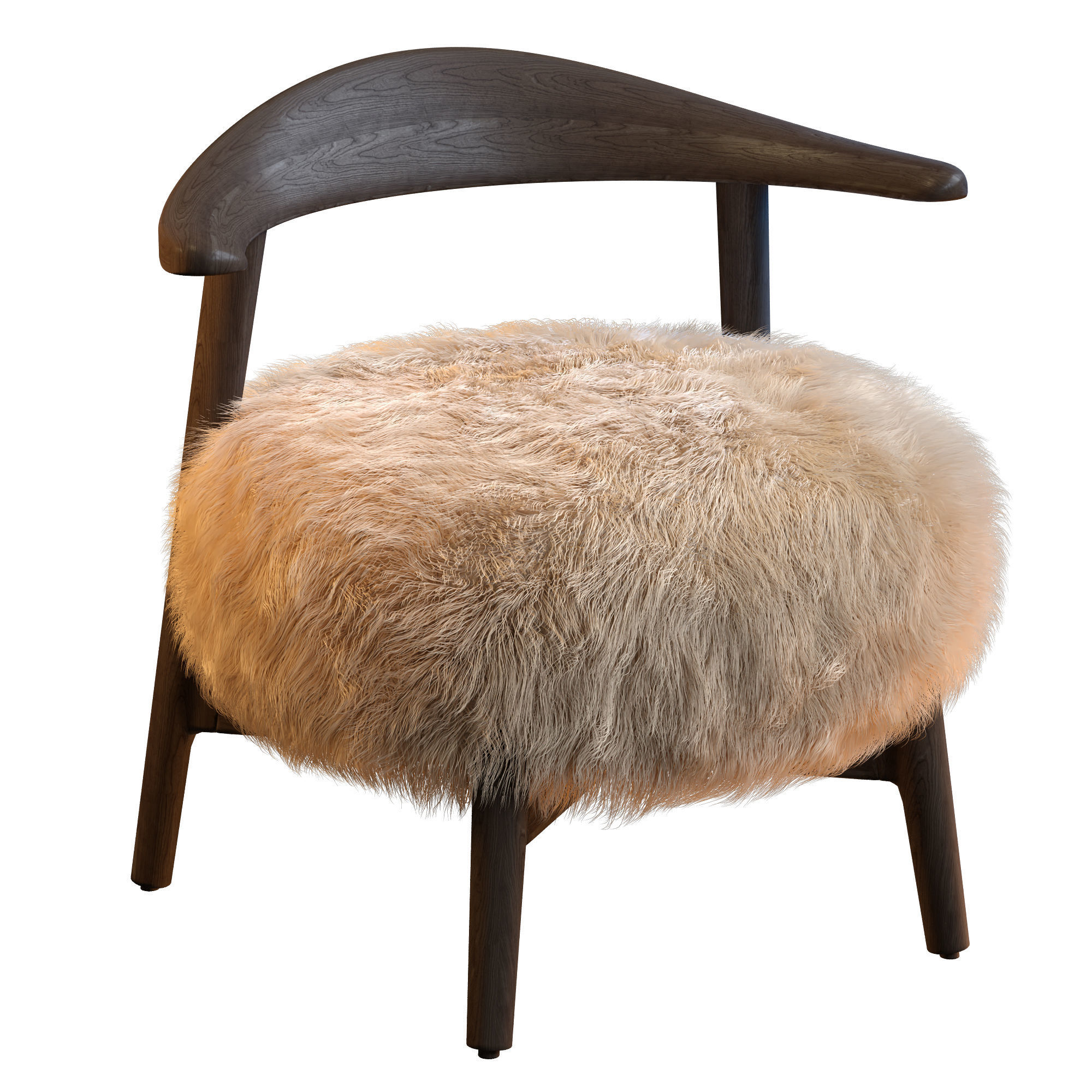 Matador Shearling Chair 3D model | CGTrader