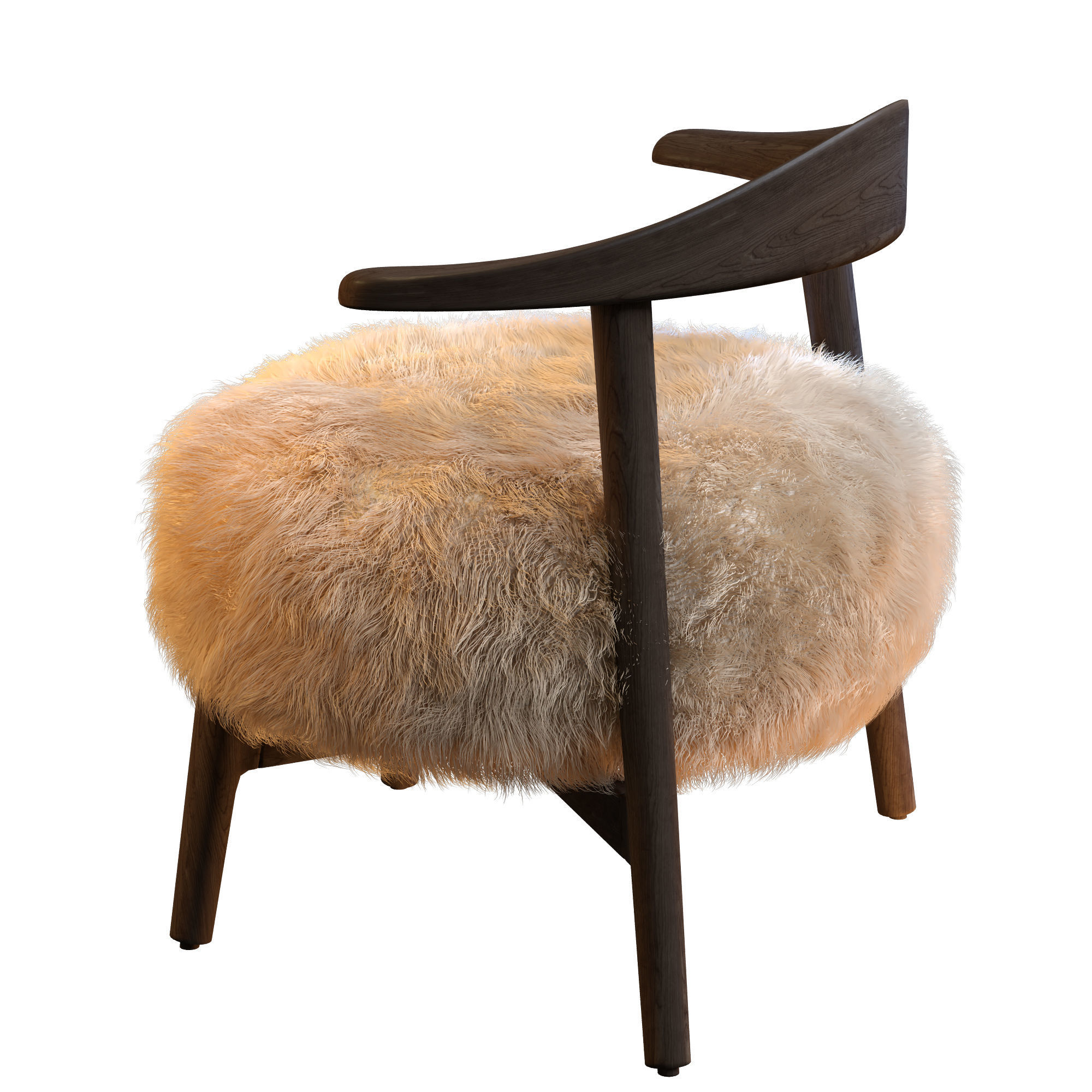 Matador Shearling Chair 3D model | CGTrader