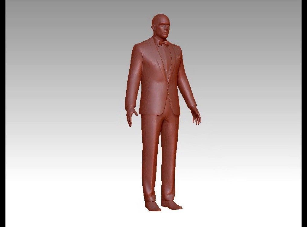 Agent hitman 3D model 3D printable | CGTrader