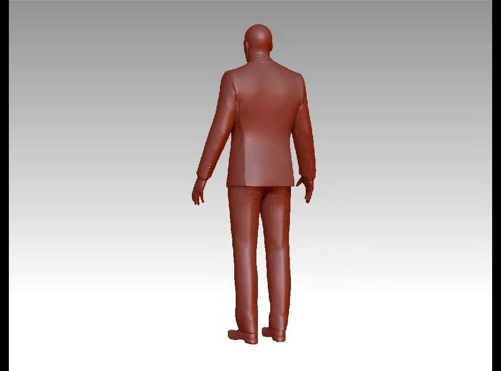 Agent hitman 3D model 3D printable | CGTrader