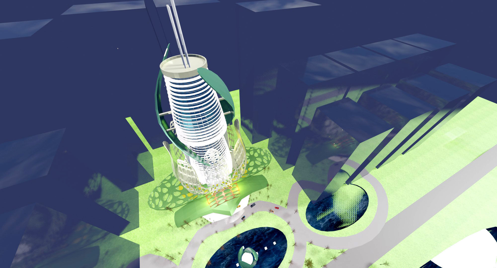 Building Conceptual design 3D model | CGTrader