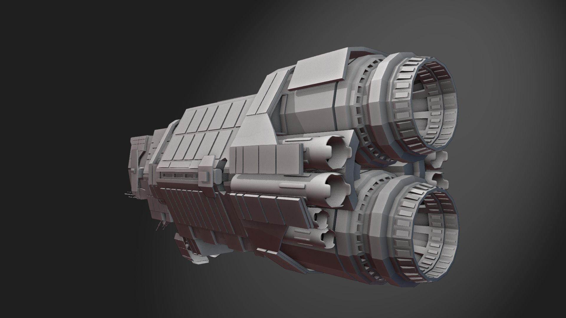 Light-cruiser Space Warship 3D model | CGTrader