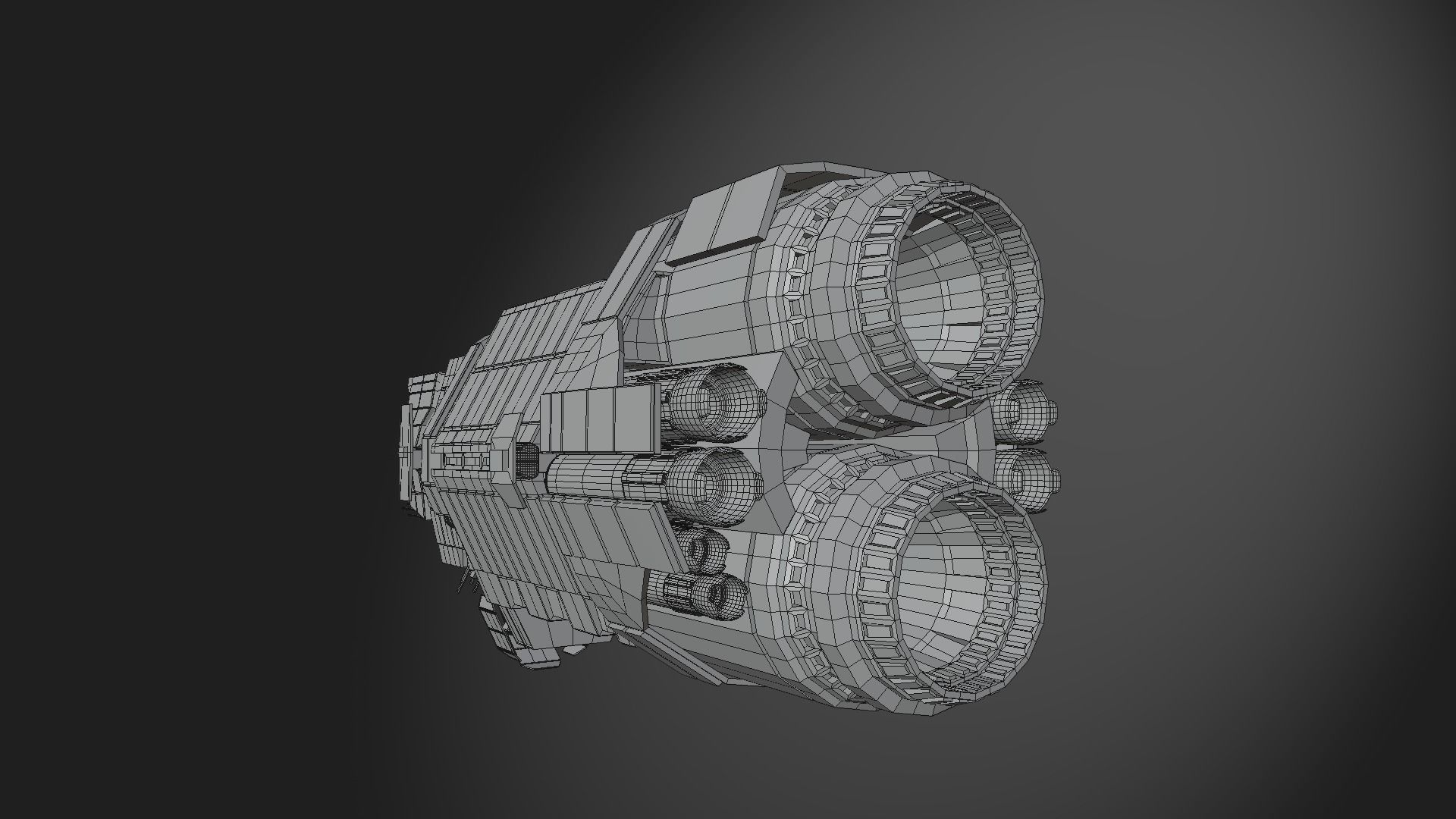 Light-cruiser Space Warship 3D model | CGTrader
