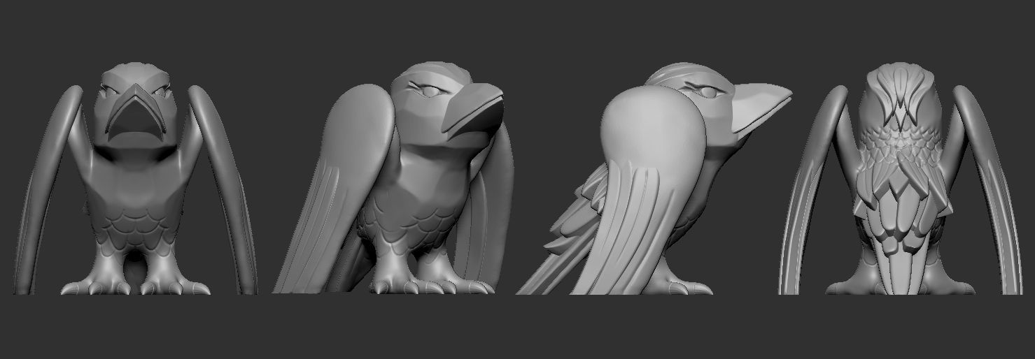 Free Stylized Raven 3D print ready free 3D model 3D printable | CGTrader