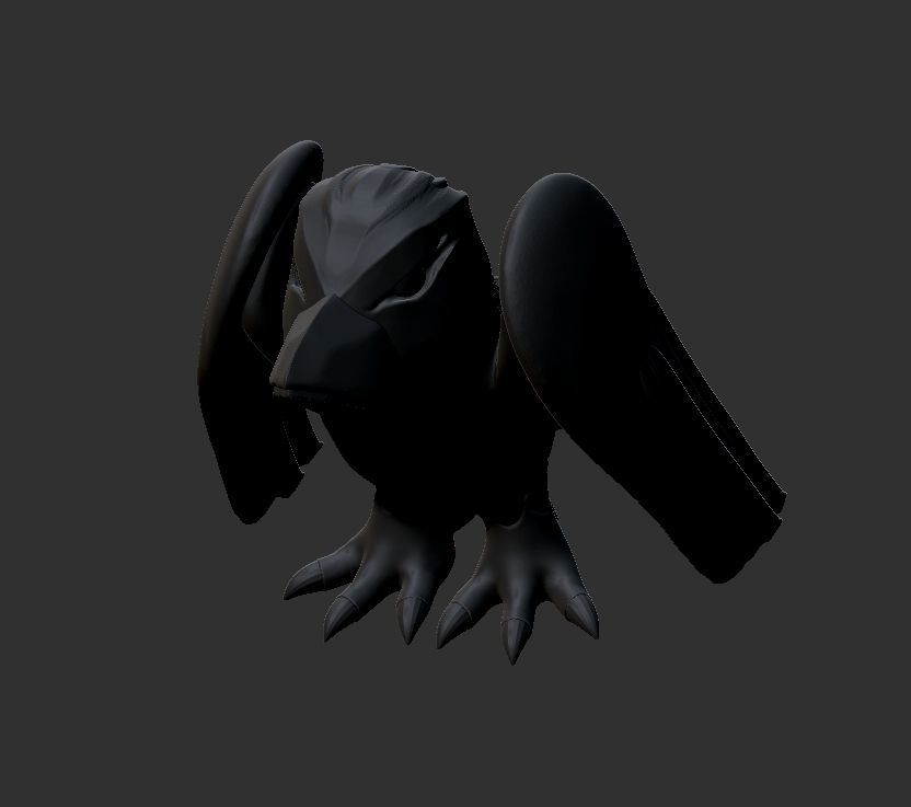 Free Stylized Raven 3D print ready free 3D model 3D printable | CGTrader