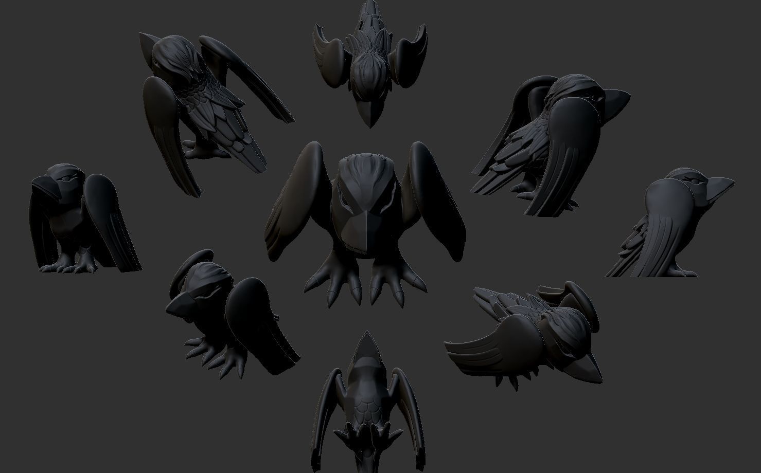 Free Stylized Raven 3D print ready free 3D model 3D printable | CGTrader