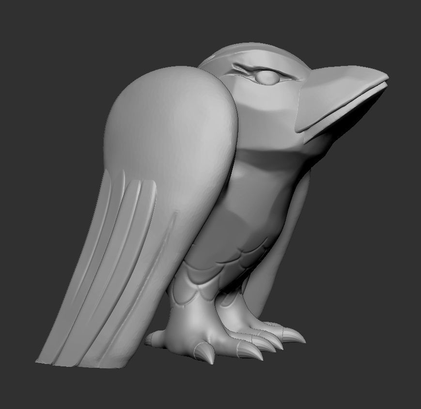 Free Stylized Raven 3D print ready free 3D model 3D printable | CGTrader