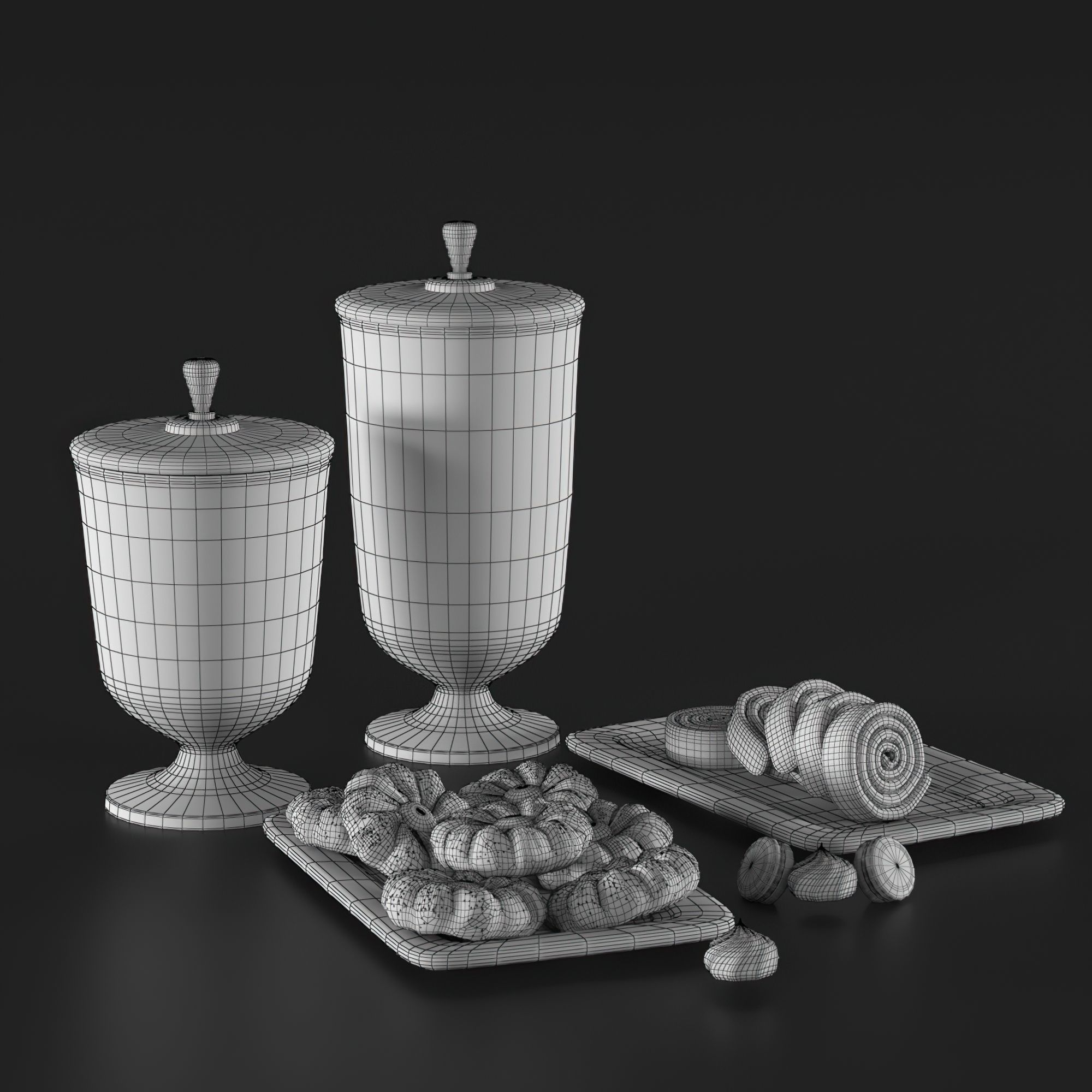 pastries 3D model | CGTrader