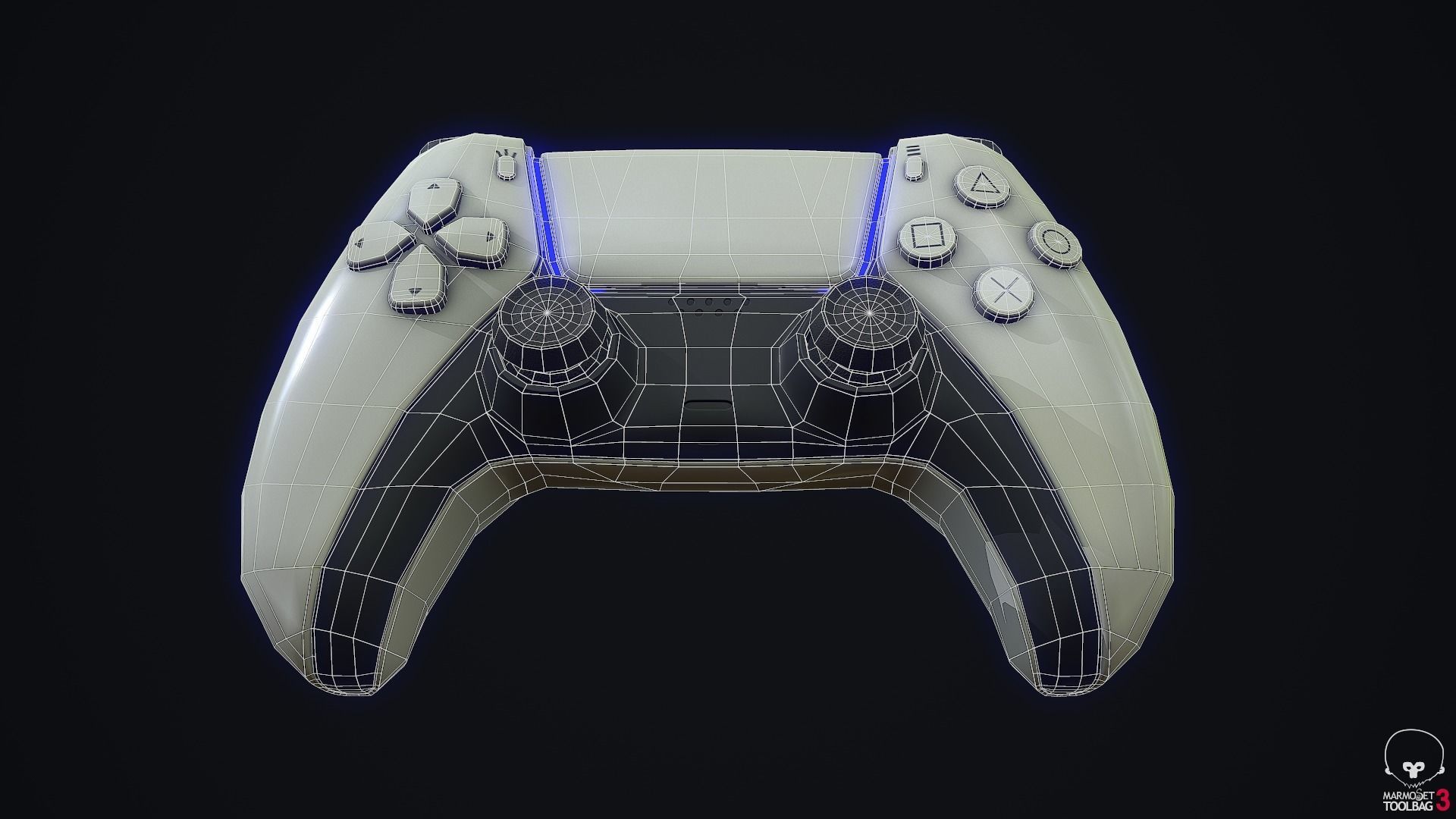 3D model Stylized Dualsense controller VR / AR / low-poly | CGTrader