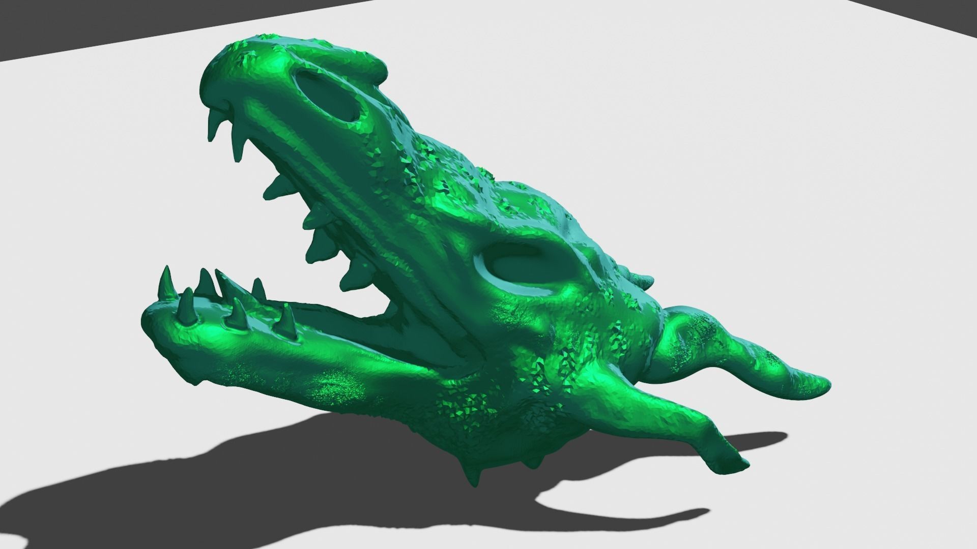 Dragon Head emerald 3D print free 3D model 3D printable | CGTrader
