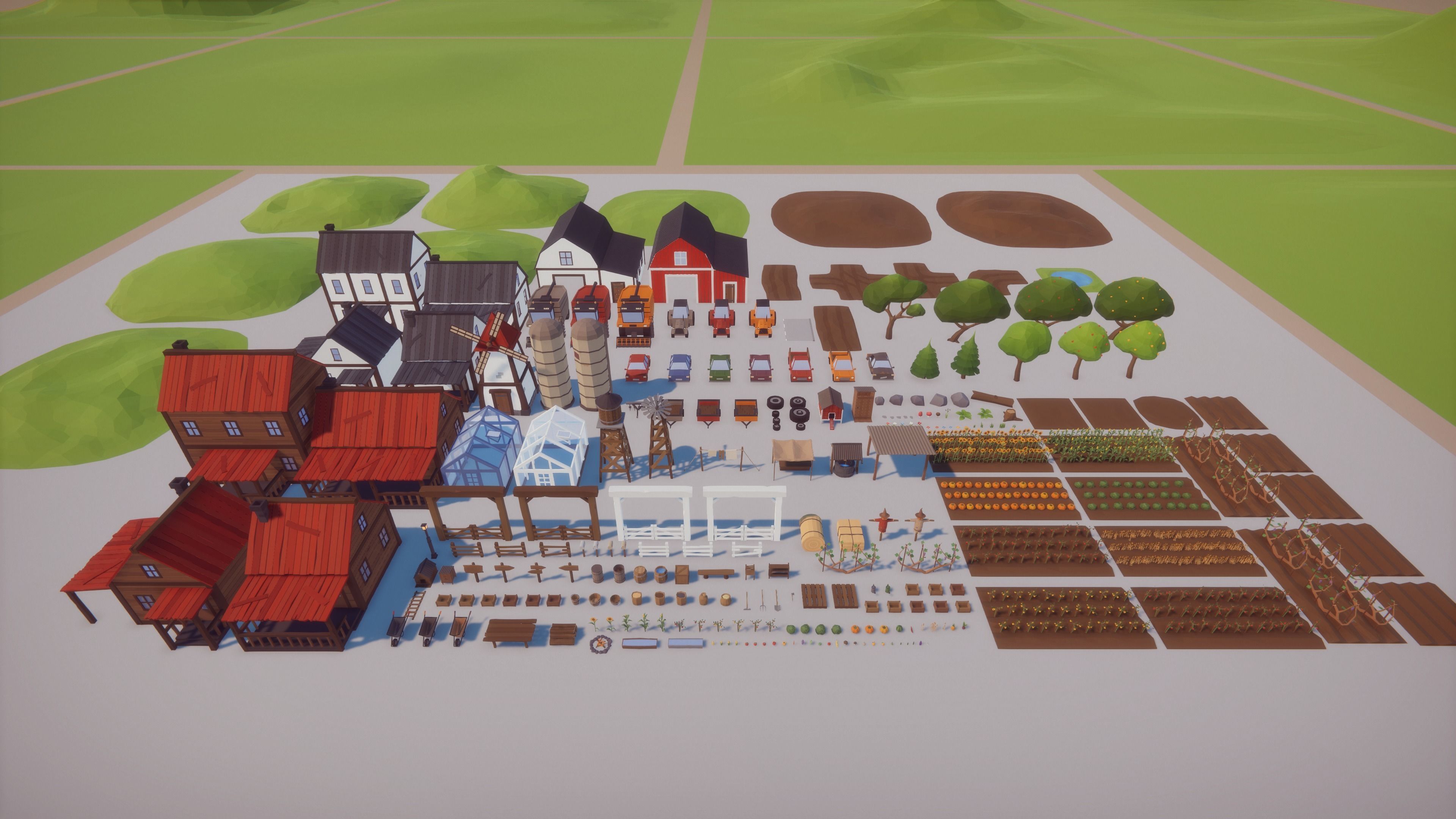 3D model Low Poly Farm Pack VR / AR / low-poly | CGTrader