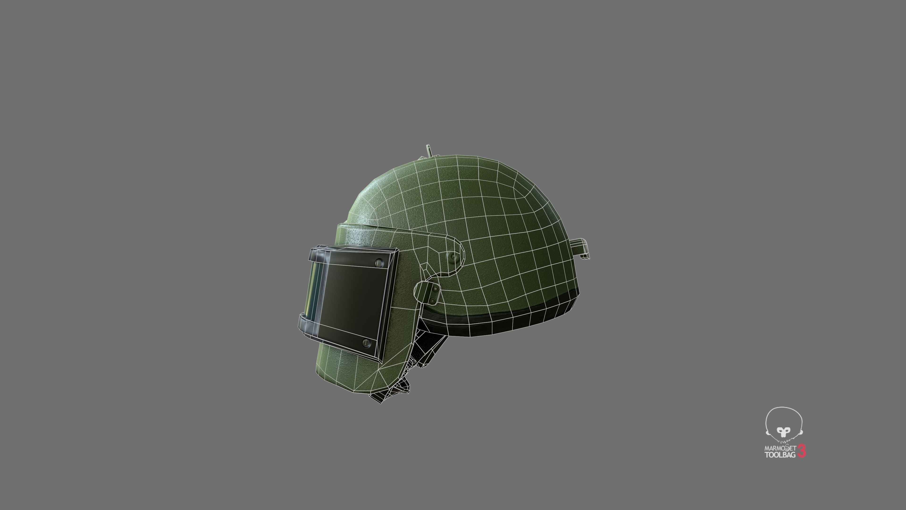 3D model Russian Assault Helmet PSH-77 low-poly 3d model VR / AR / low ...