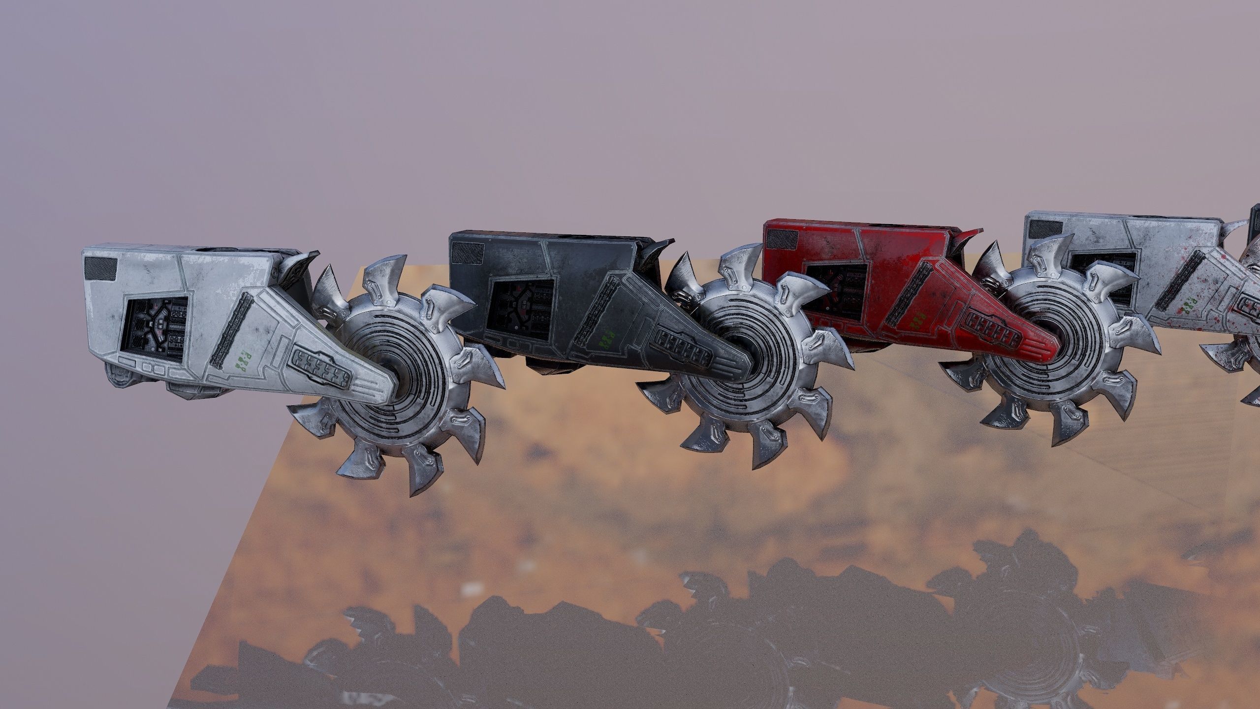 3D model Sci-Fi Saw VR / AR / low-poly | CGTrader