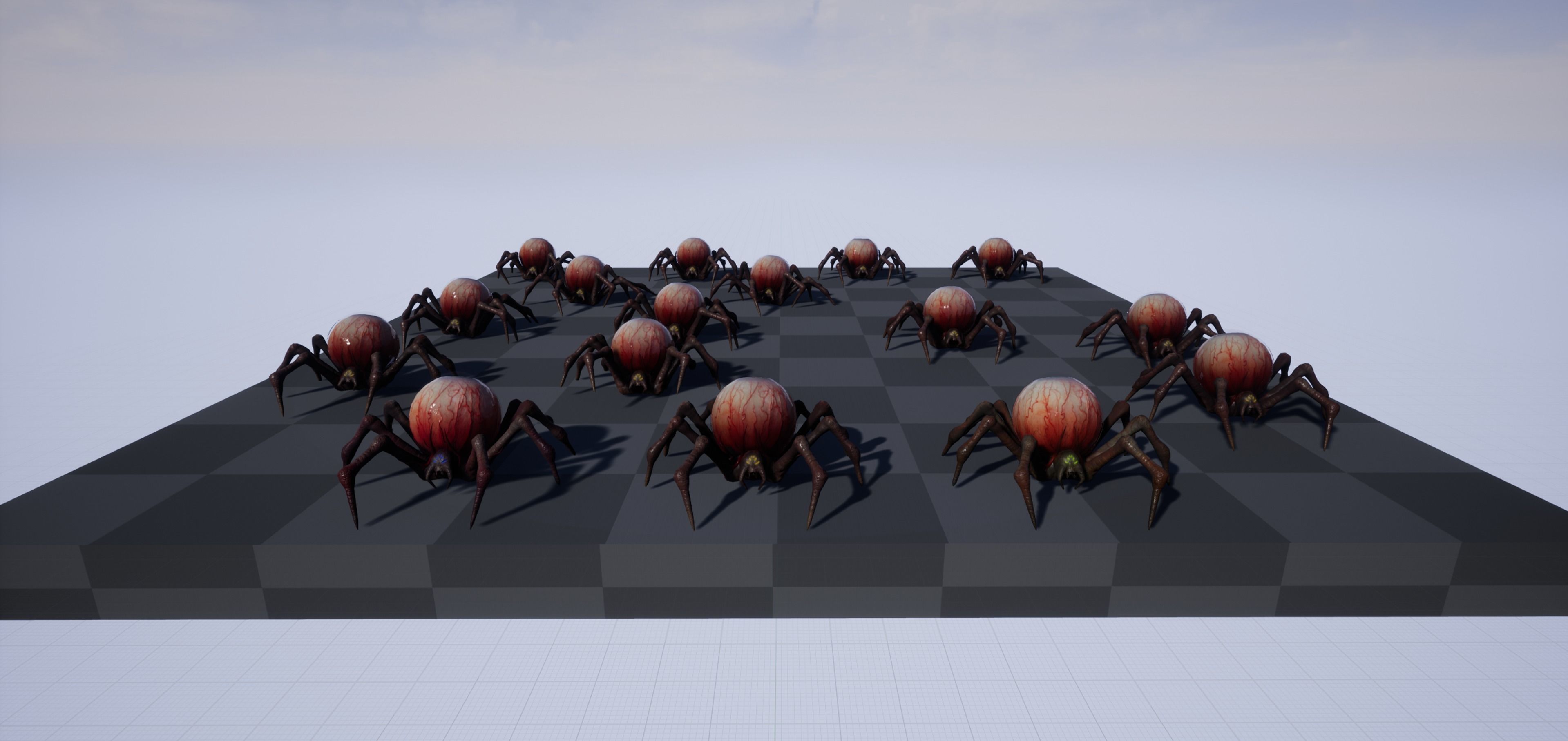 3D model SpideEye spider with eye VR / AR / low-poly rigged animated ...