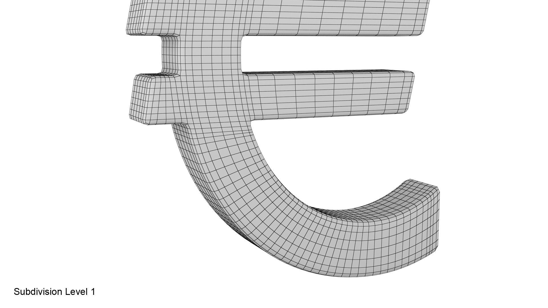 Euro symbol 3D model | CGTrader