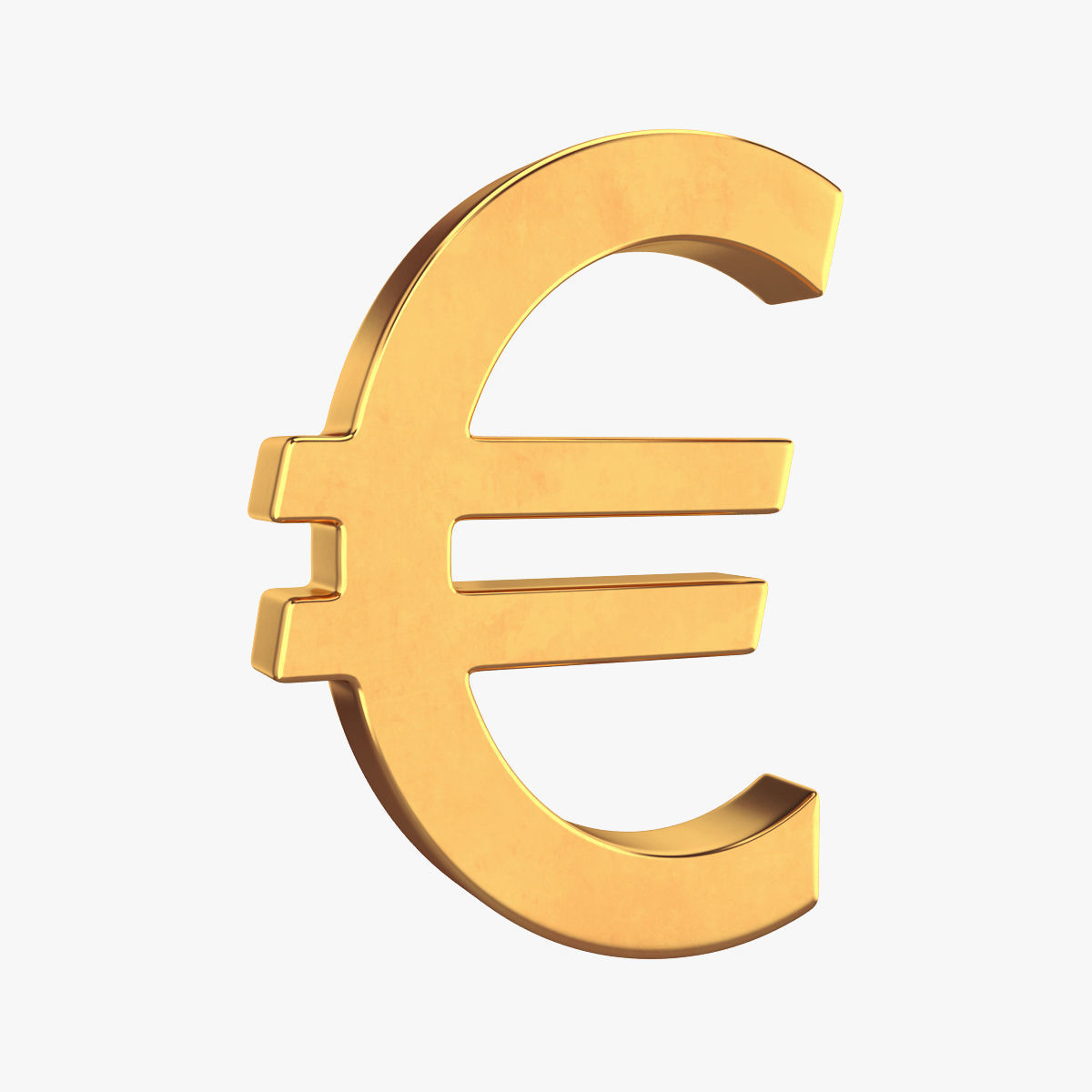 Euro symbol 3D model | CGTrader
