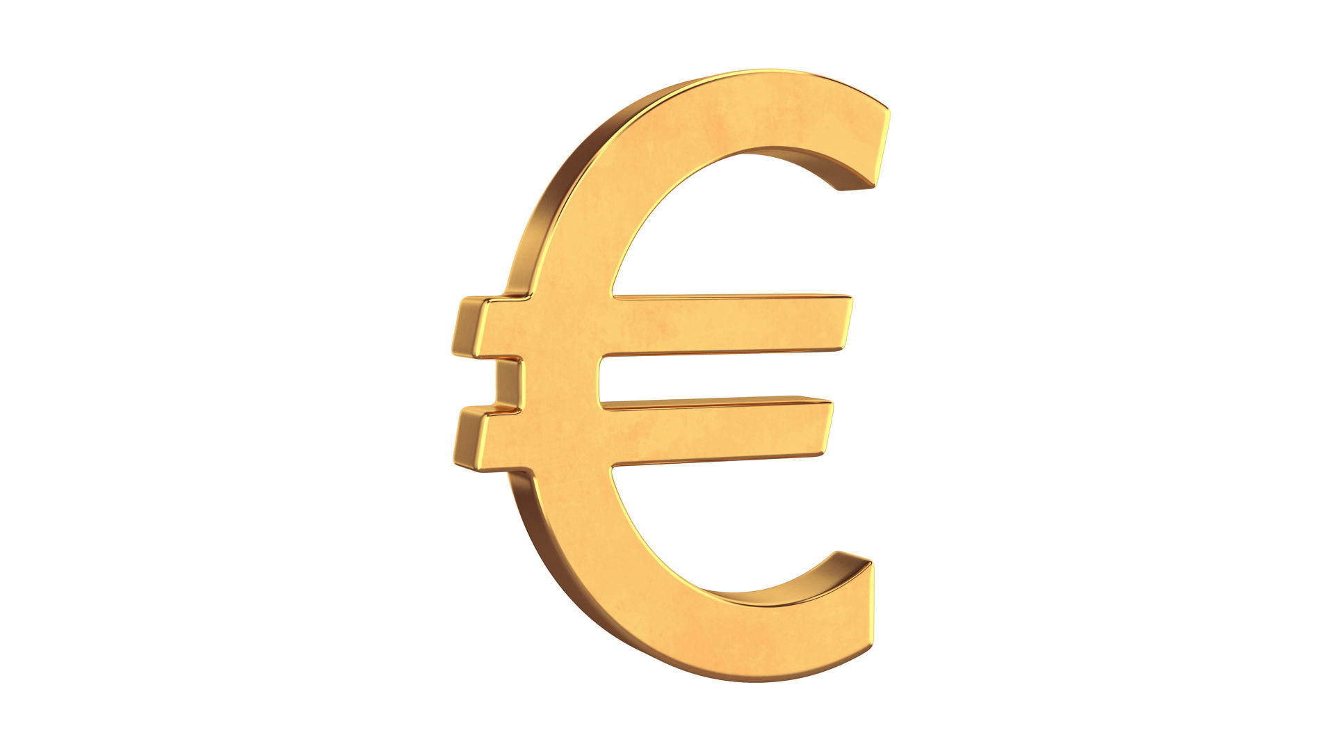 Euro symbol 3D model | CGTrader