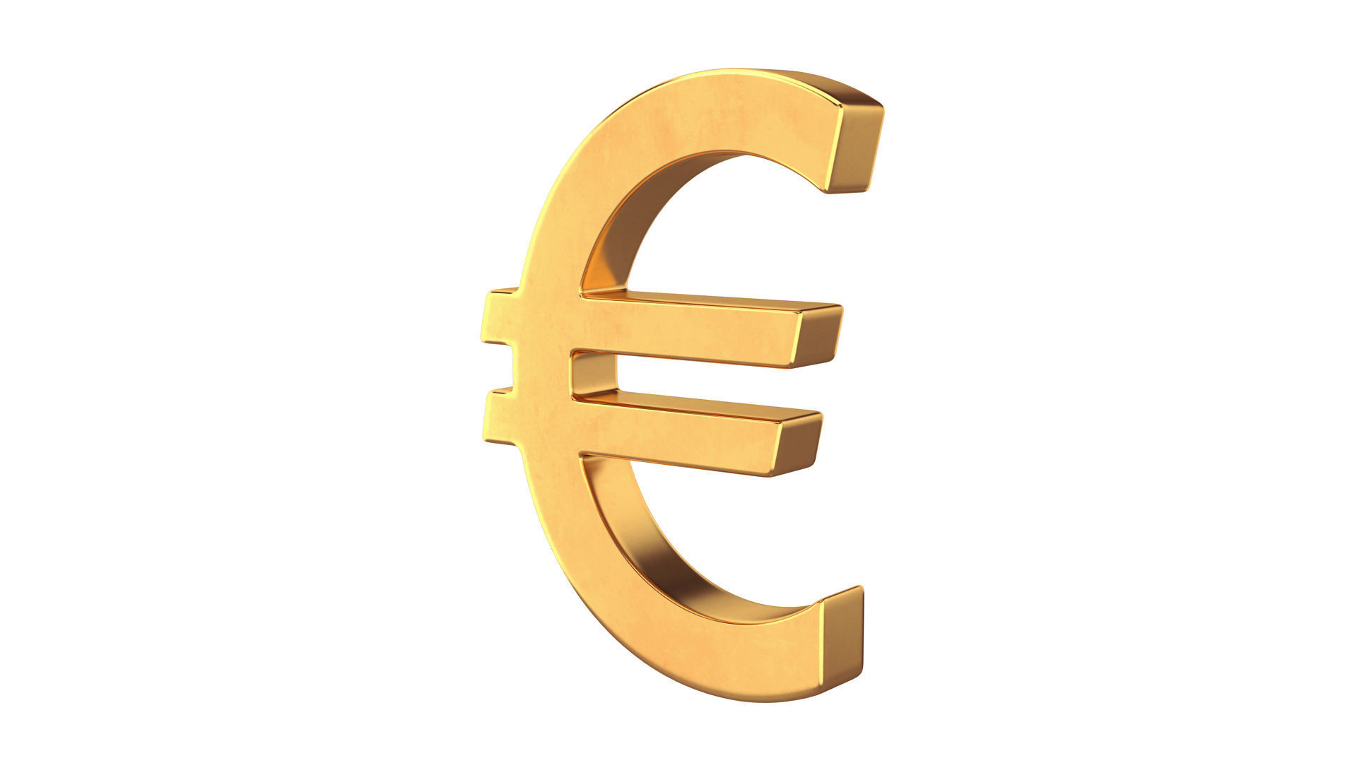 Euro symbol 3D model | CGTrader