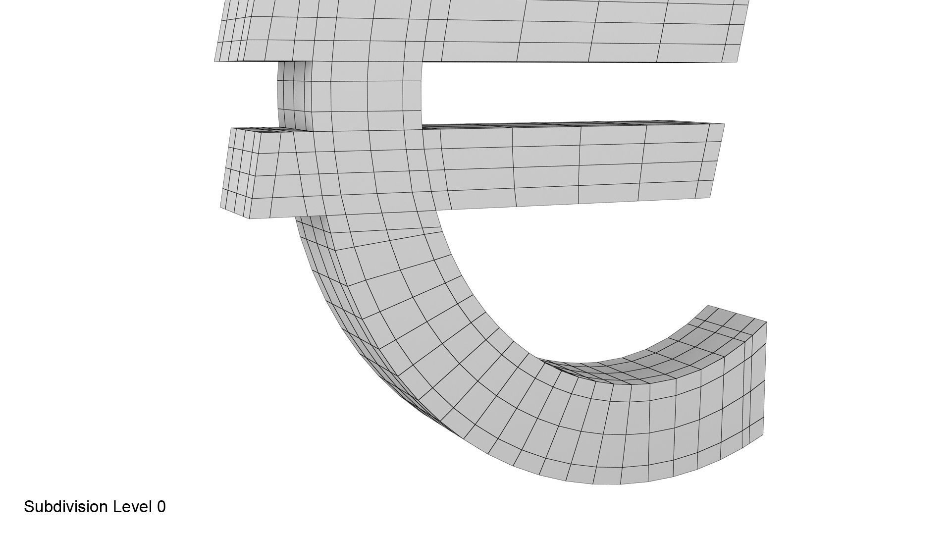 Euro symbol 3D model | CGTrader