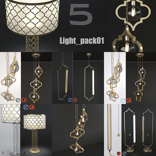 Light pack01 3D model | CGTrader