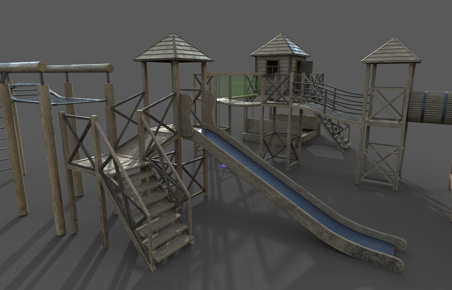 3D model Playground VR / AR / low-poly | CGTrader