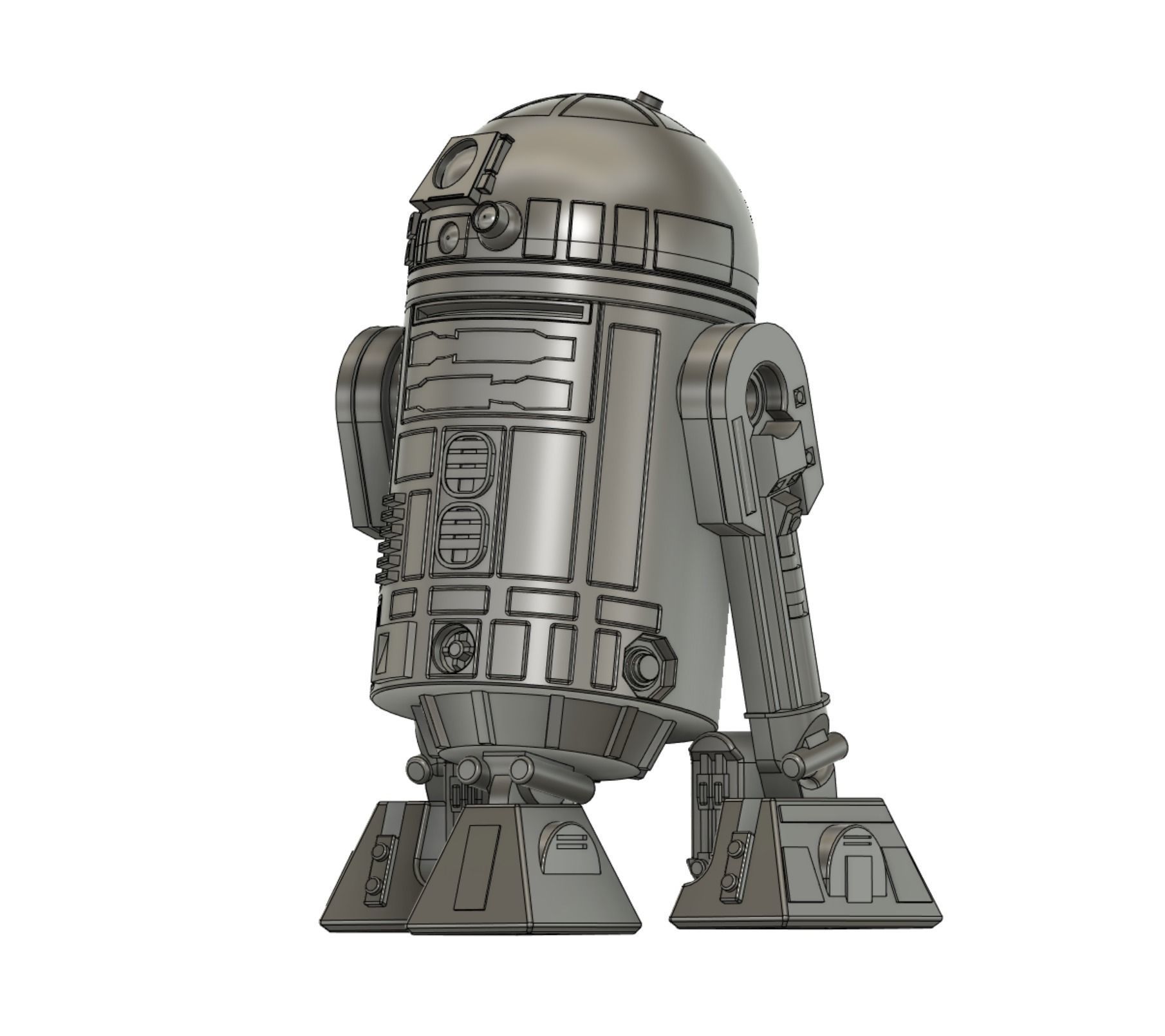 Star Wars R2D2 Figure 3D model 3D printable | CGTrader