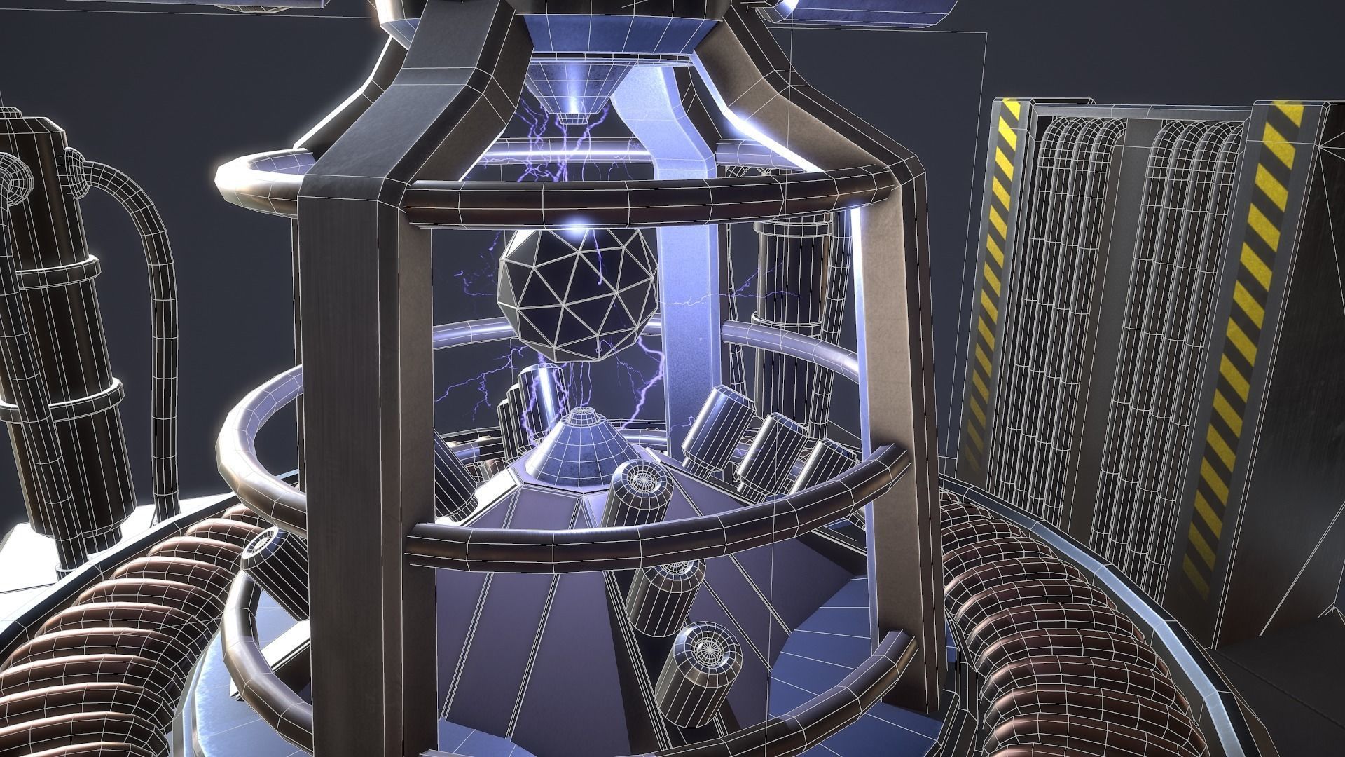 3D model Sci-Fi Reactor Core VR / AR / low-poly animated | CGTrader