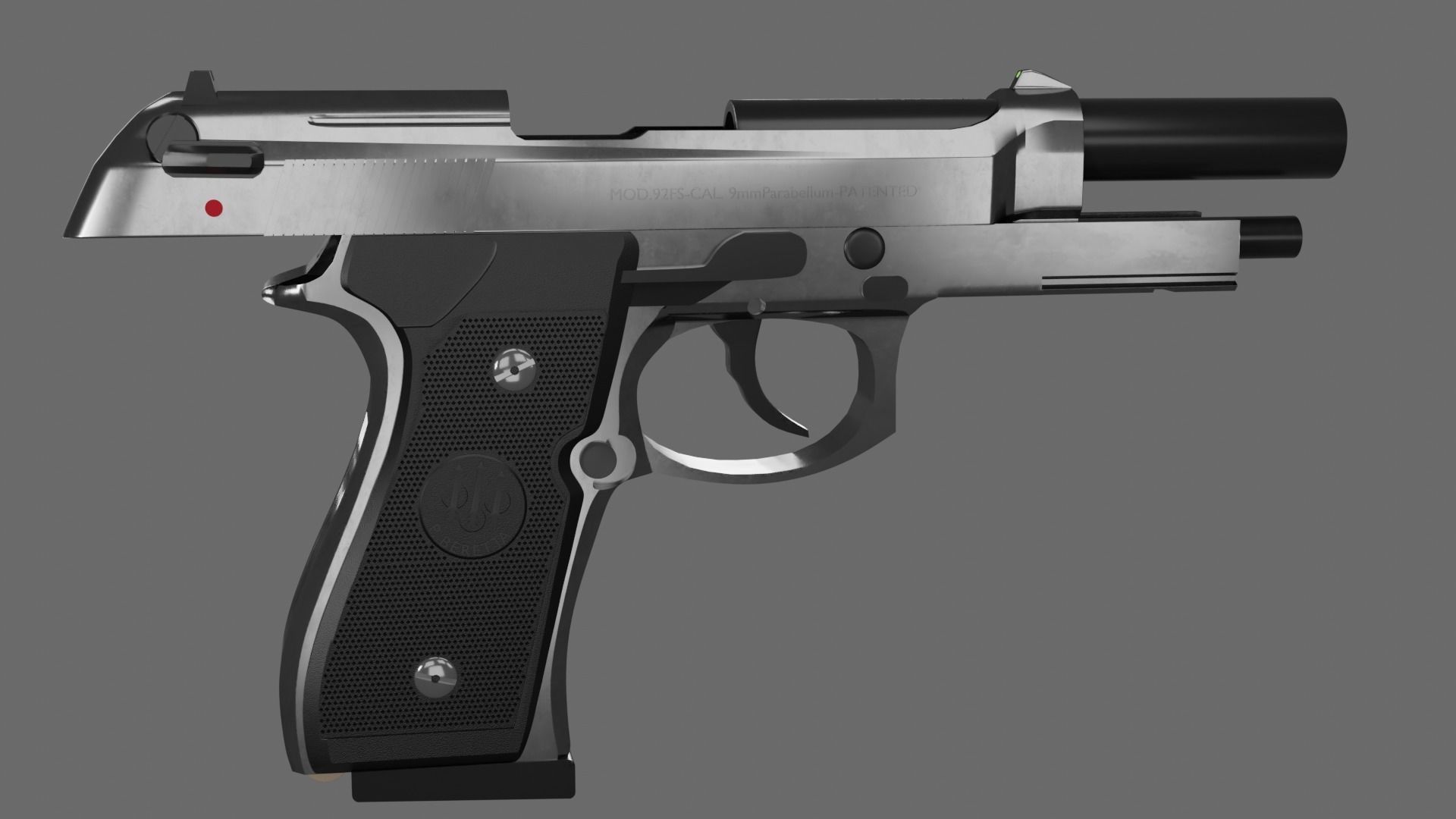 Beretta M9 Model free 3D model | CGTrader