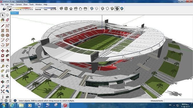 Stadium SKP 05 3D model | CGTrader