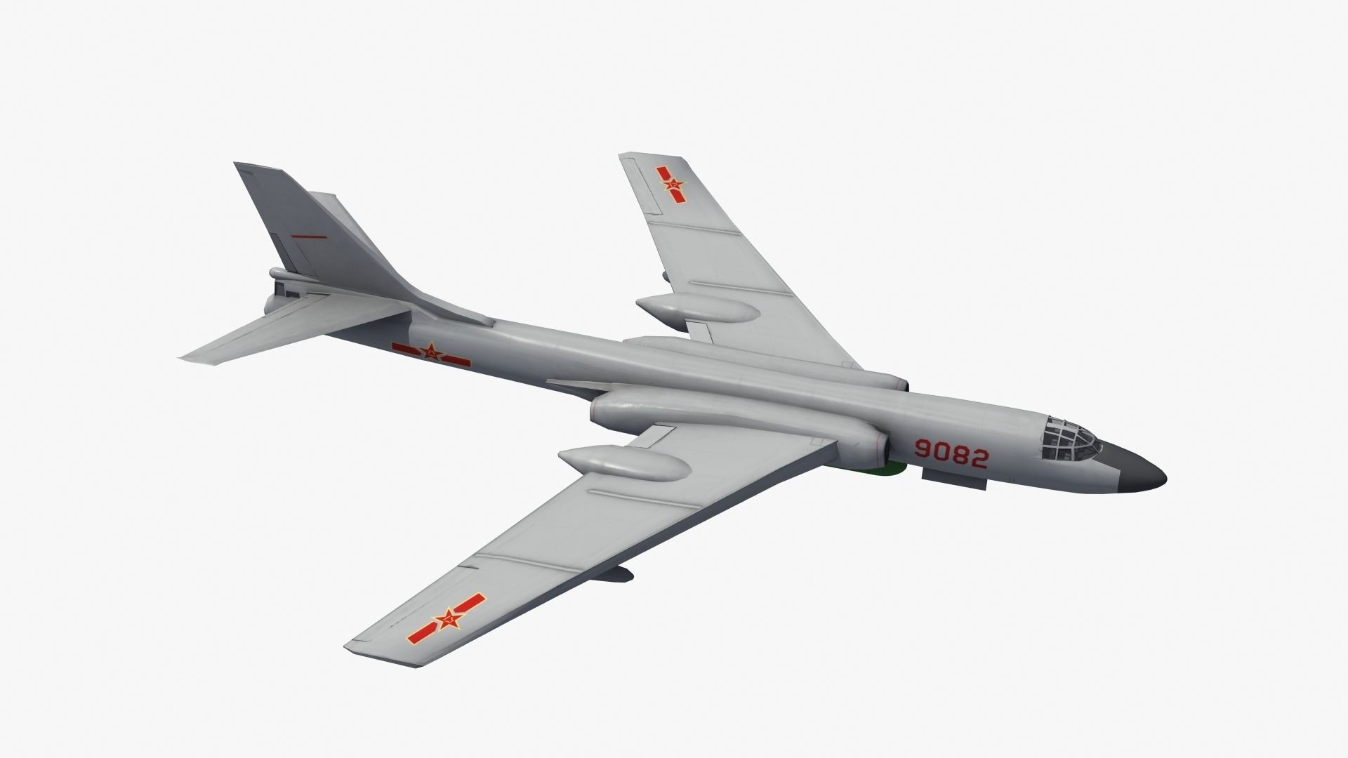 3D model H-6K Bomber VR / AR / low-poly | CGTrader