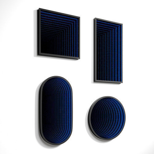 Infinity mirror set 3D model | CGTrader