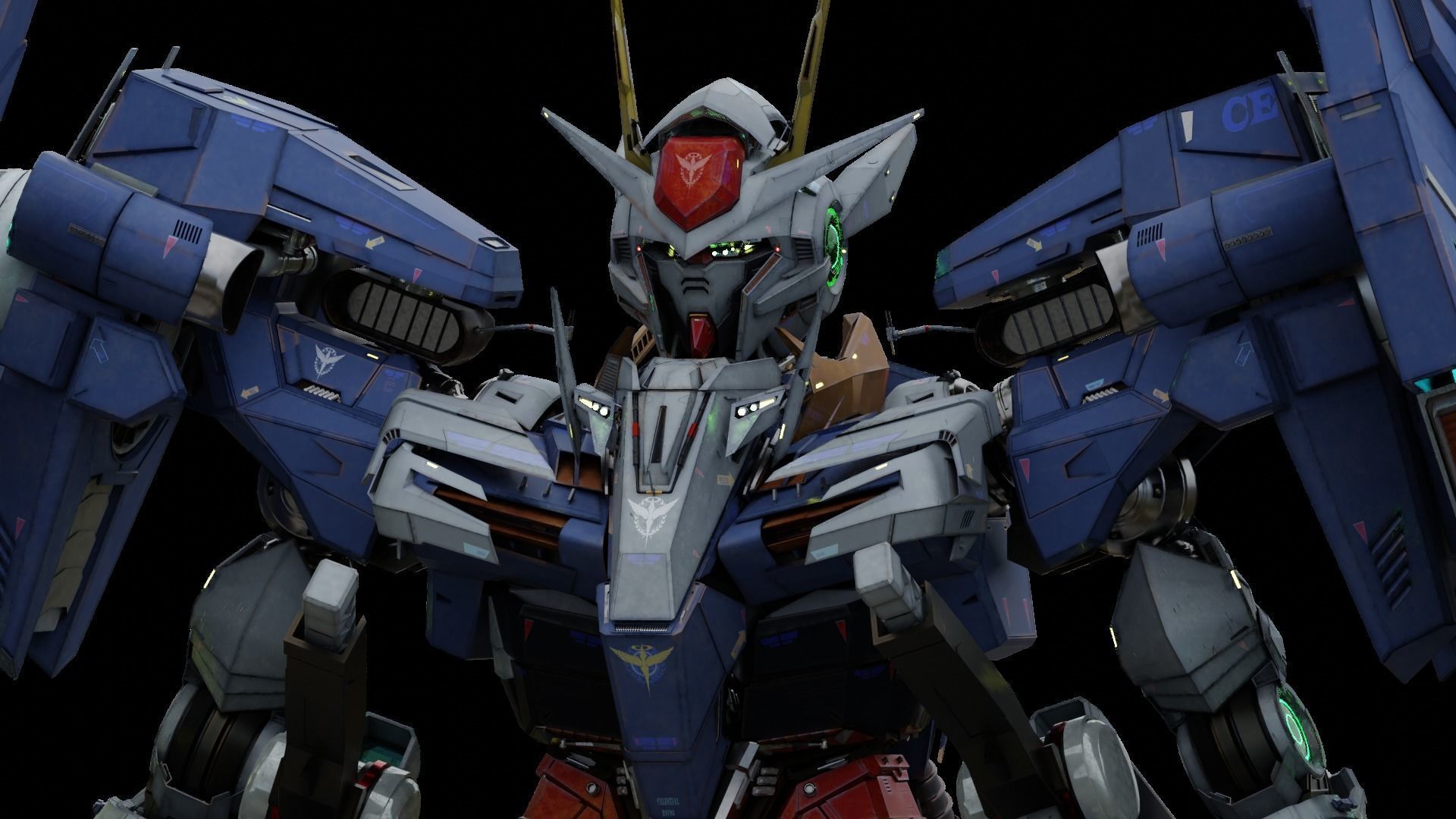 GN-0000GNHW7SG 00 Gundam Seven SwordG 3D 3D model rigged | CGTrader