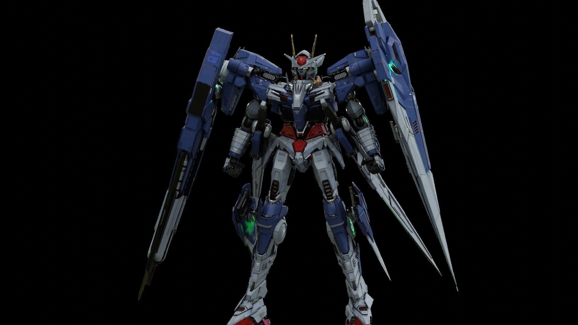 GN-0000GNHW7SG 00 Gundam Seven SwordG 3D 3D model rigged | CGTrader