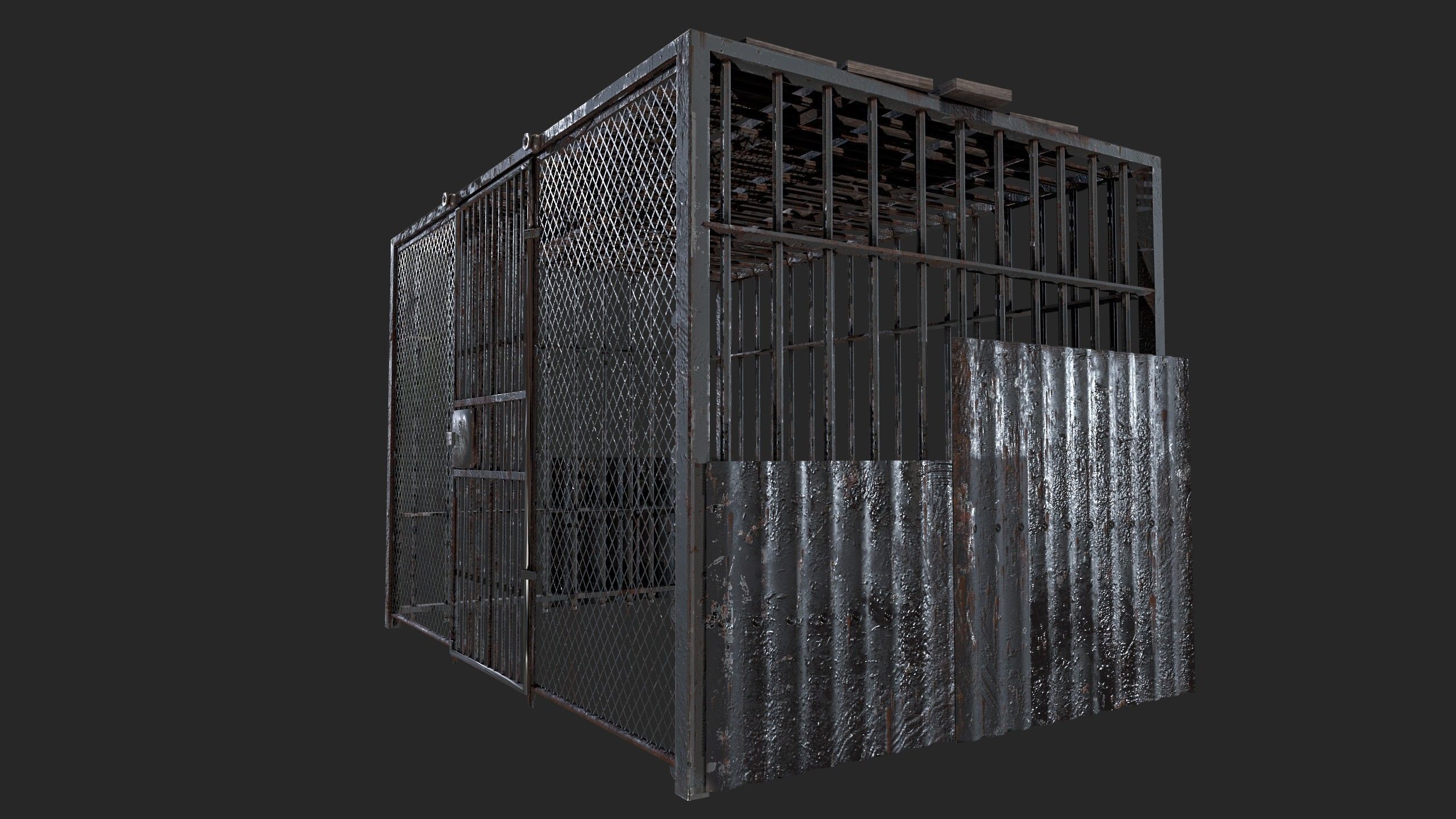 3D model outdoor prison cell VR / AR / low-poly | CGTrader