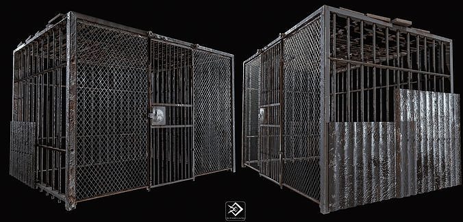 3D model outdoor prison cell VR / AR / low-poly | CGTrader