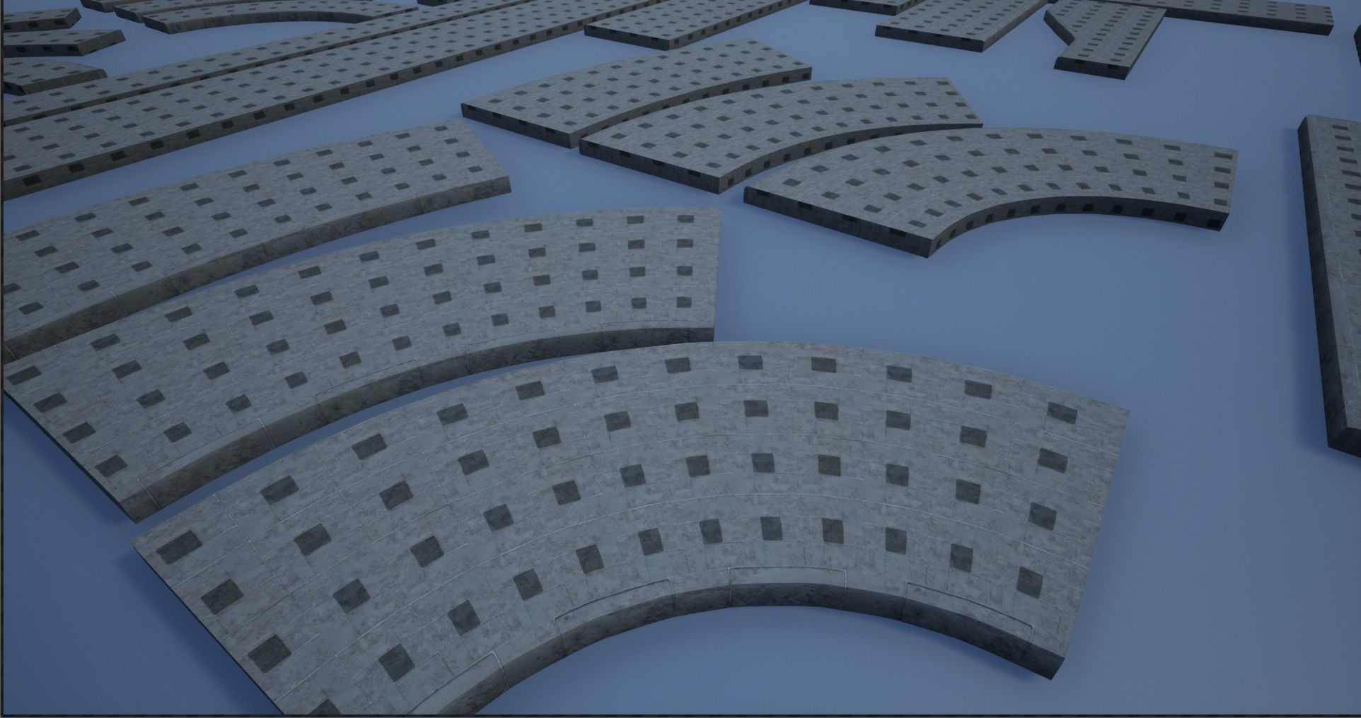 3D model Lowpoly Modular PBR Pavements 3 VR / AR / low-poly | CGTrader