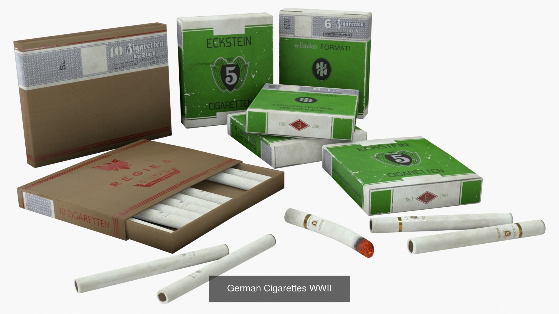 German WWII rations and equipments Collection | CGTrader