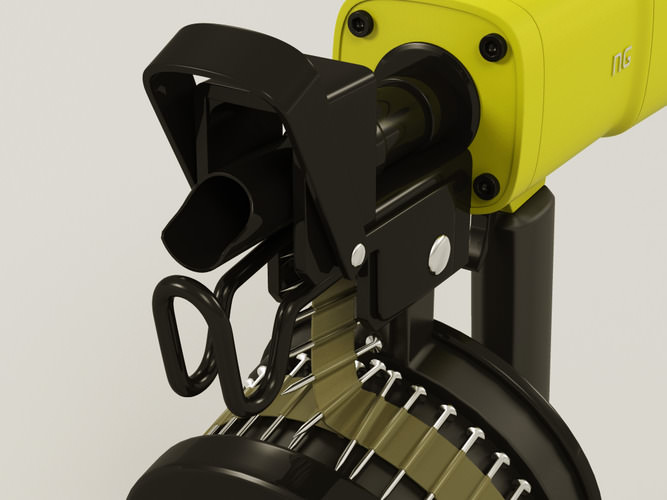 Nail Gun 3D Model MAX OBJ 3DS FBX LWO LW LWS - CGTrader.com