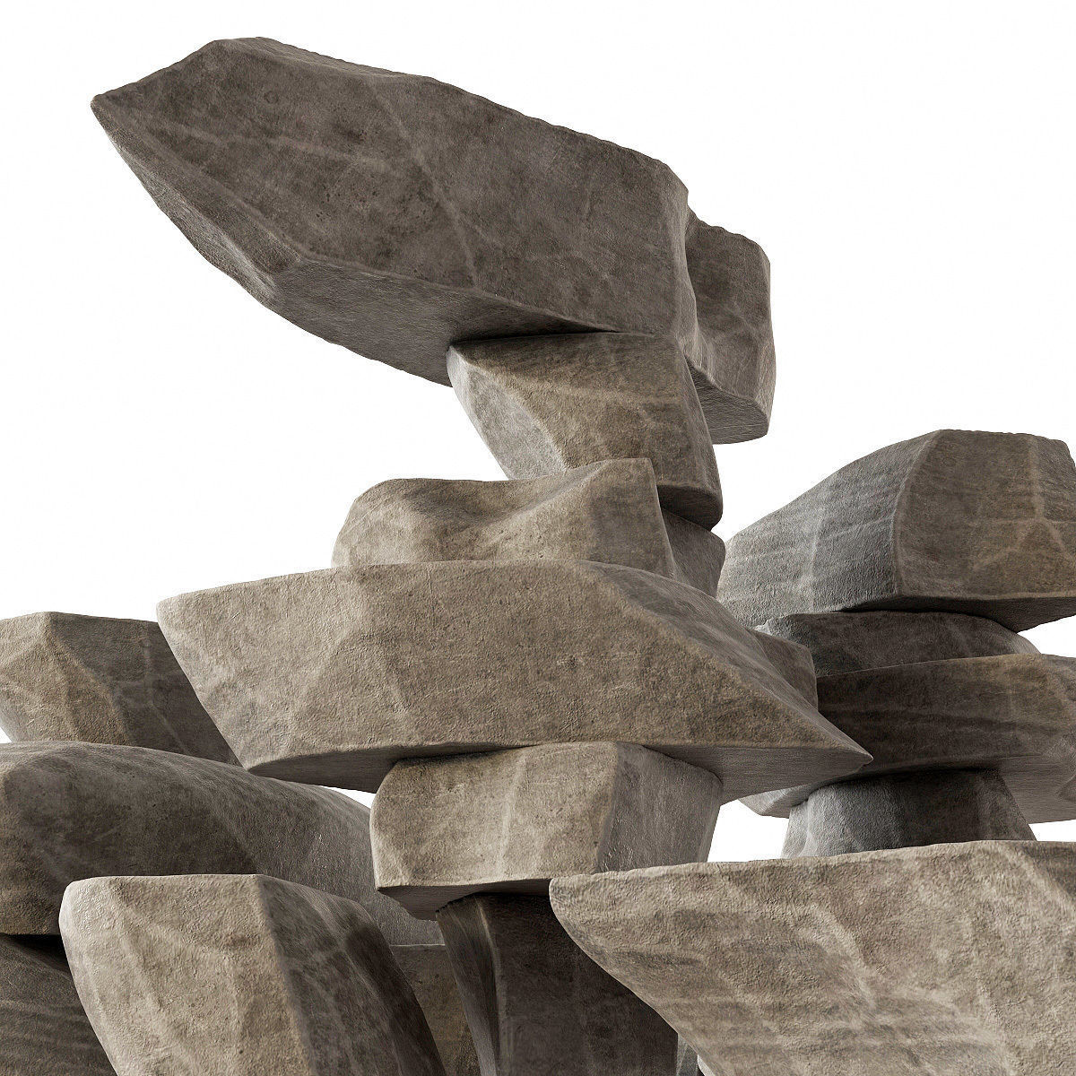 Rock stone plate splinter n1 3D model | CGTrader