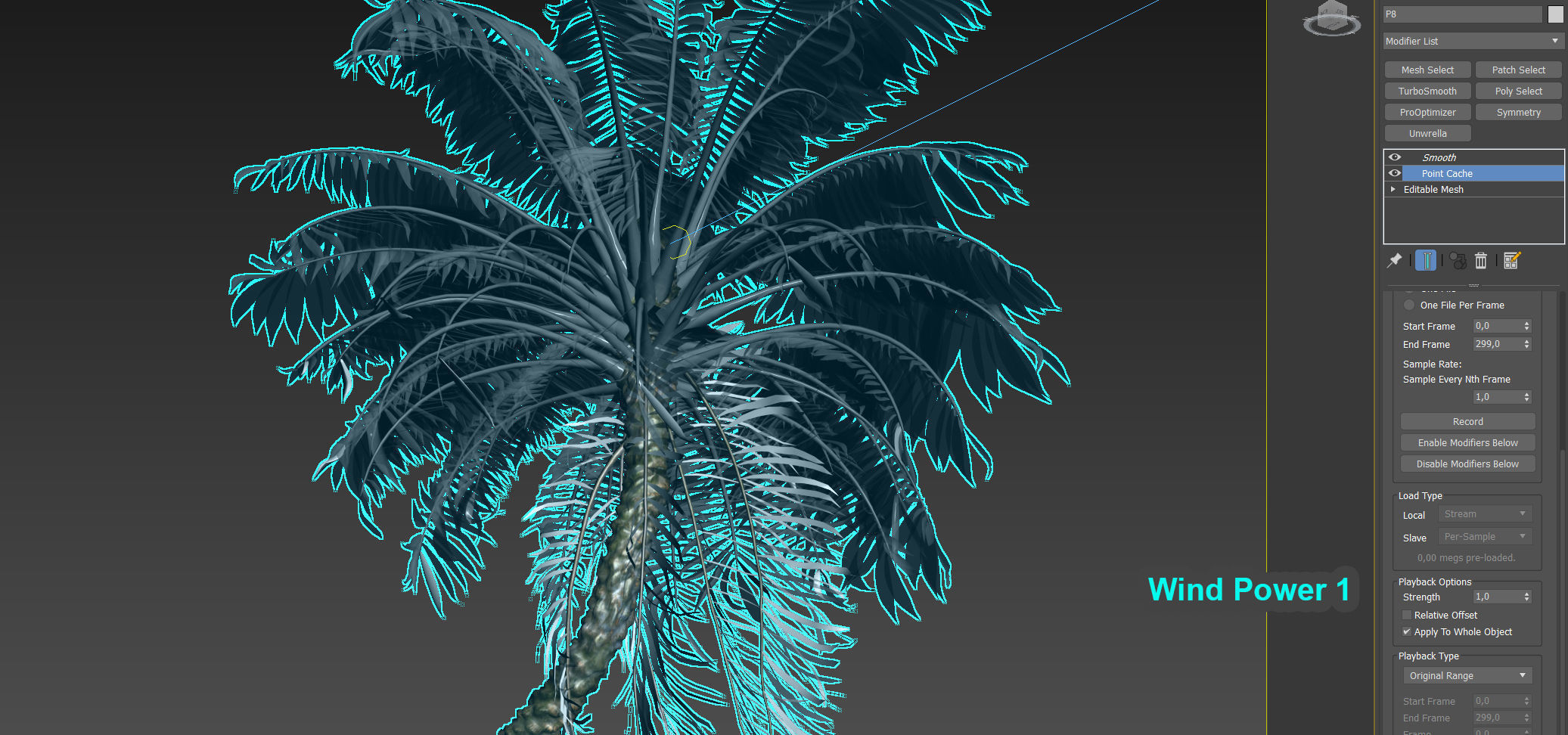 Animated Palm Trees 3D model animated | CGTrader