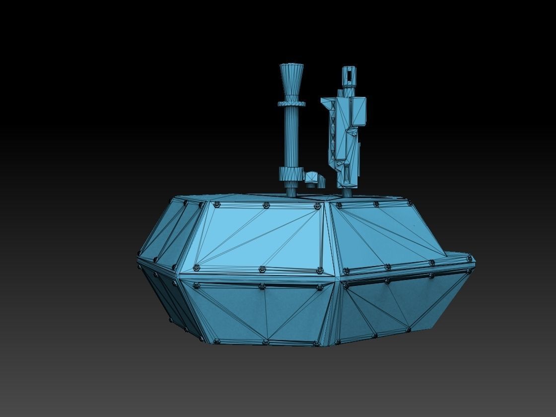 Tank Box Gun Turret 3D model 3D printable | CGTrader