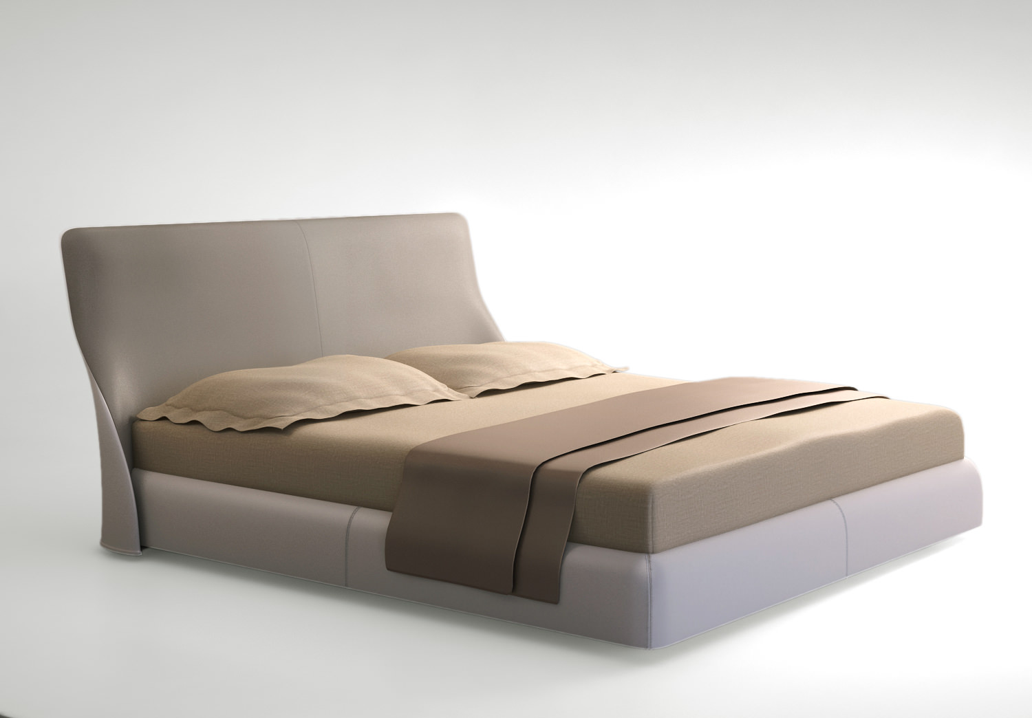 Giorgetti Altea Bed 2014 3d Model Max Obj