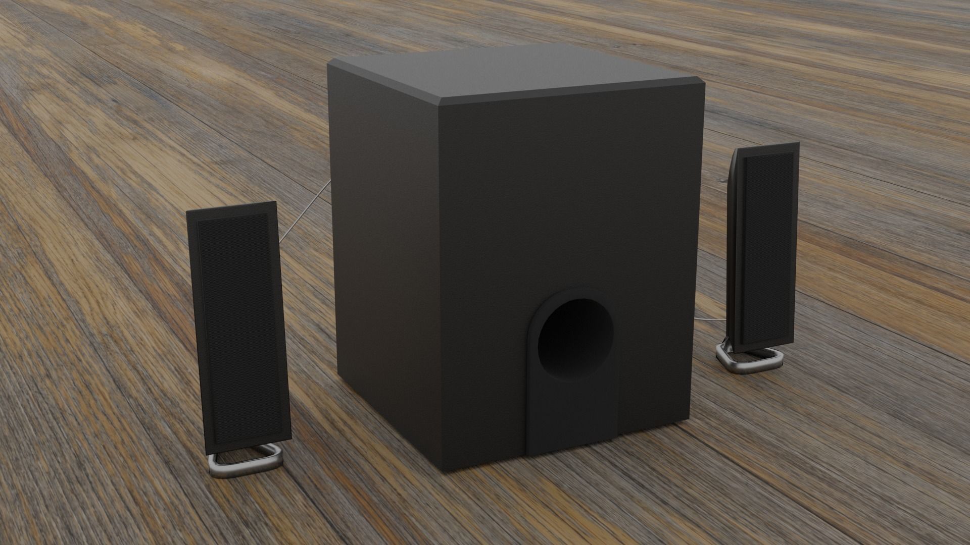 Speaker System free 3D model | CGTrader
