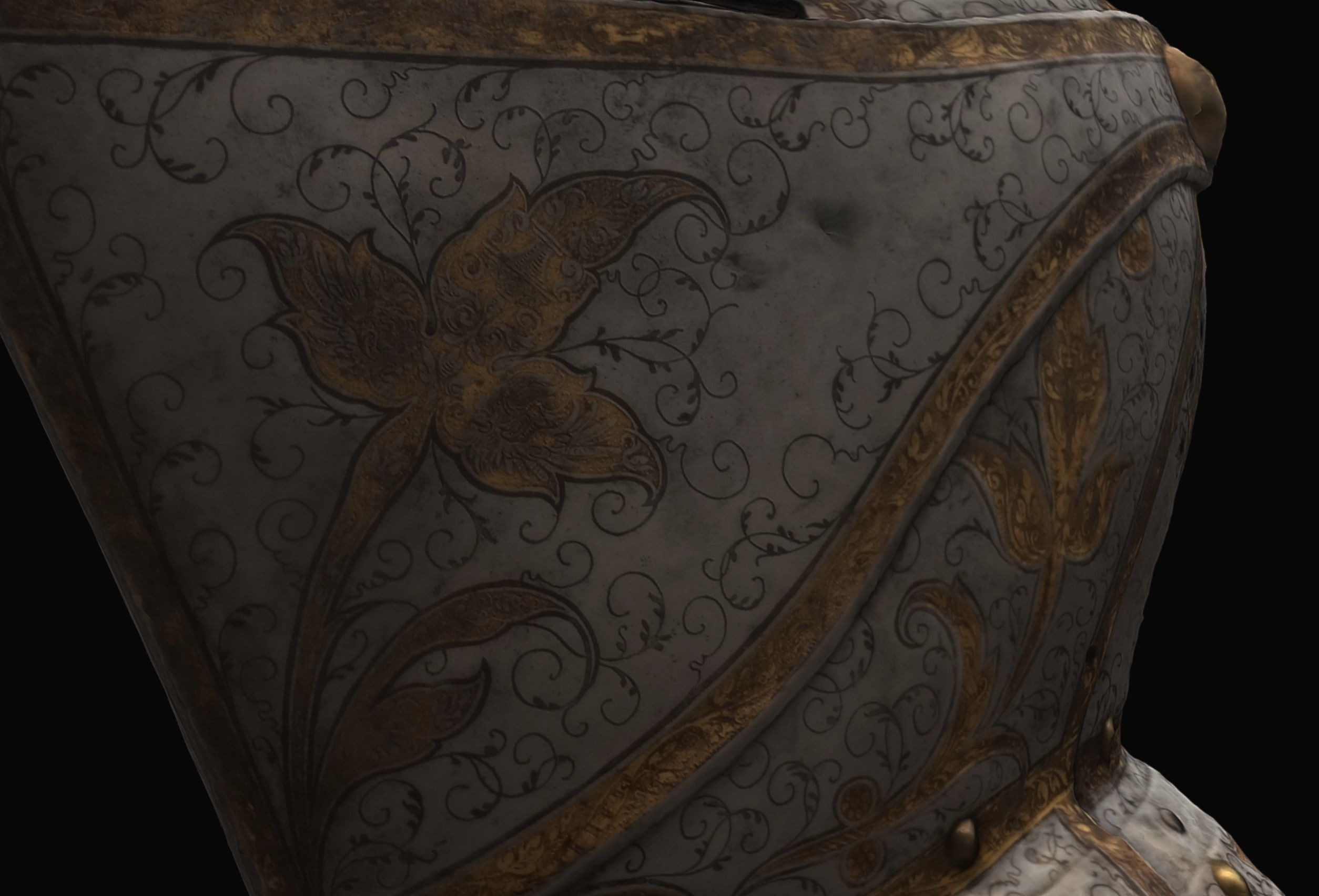 Gold and Silver Knights Helmet Photogrammetry scan 3D model | CGTrader