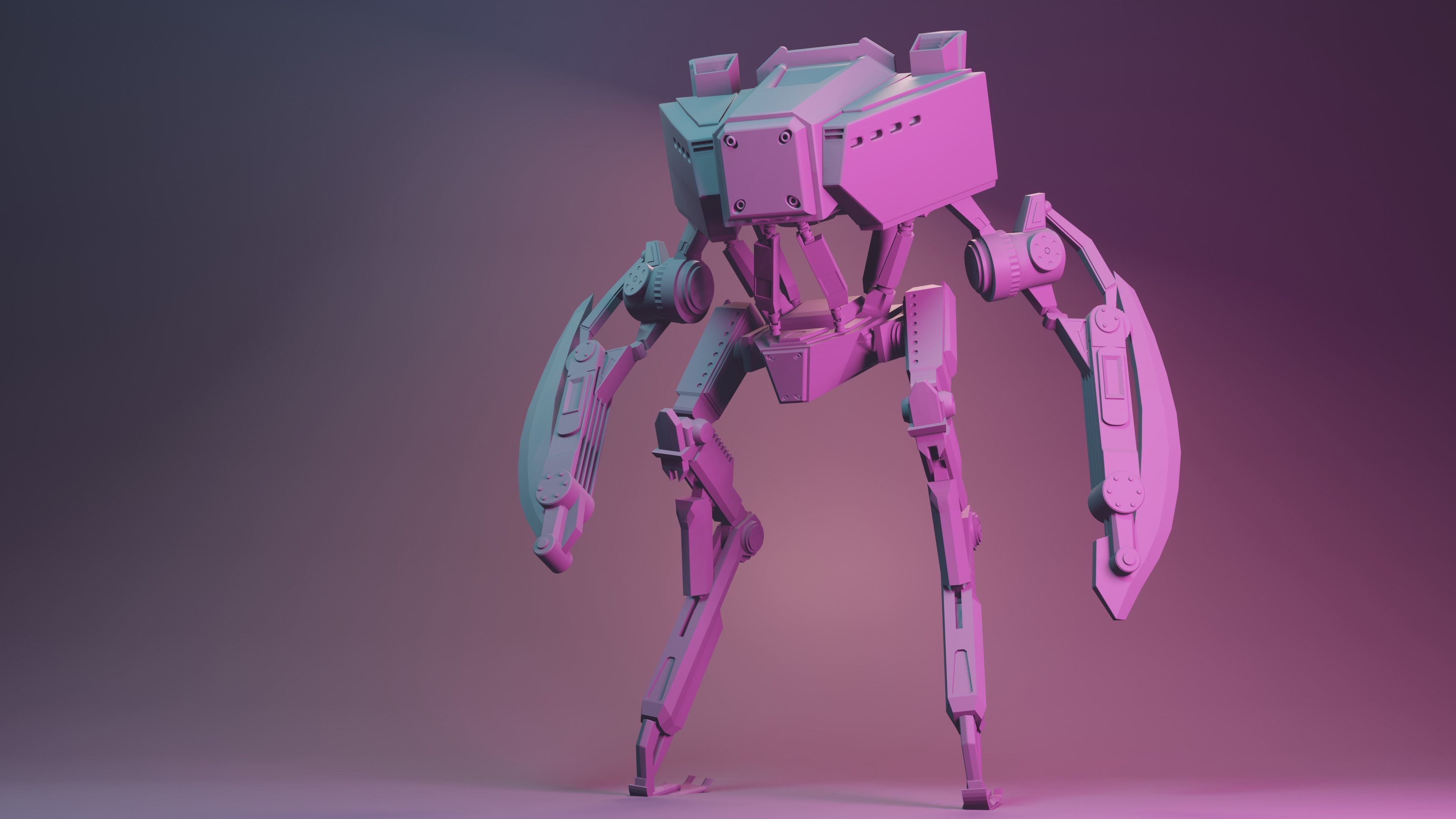3D warrior mecha free 3D model | CGTrader