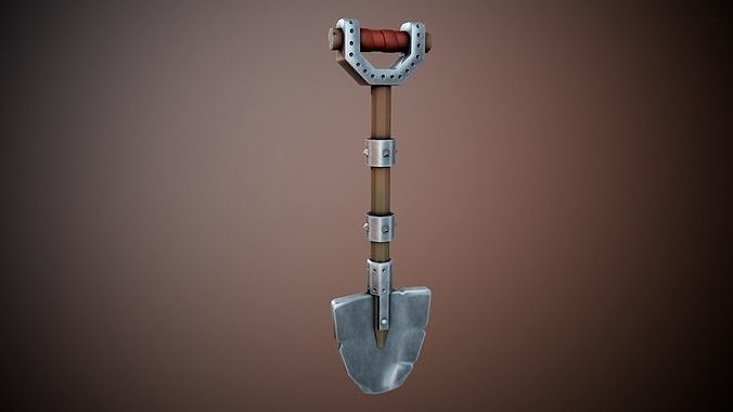 3D model Stylized Shovel - Tutorial Included VR / AR / low-poly | CGTrader
