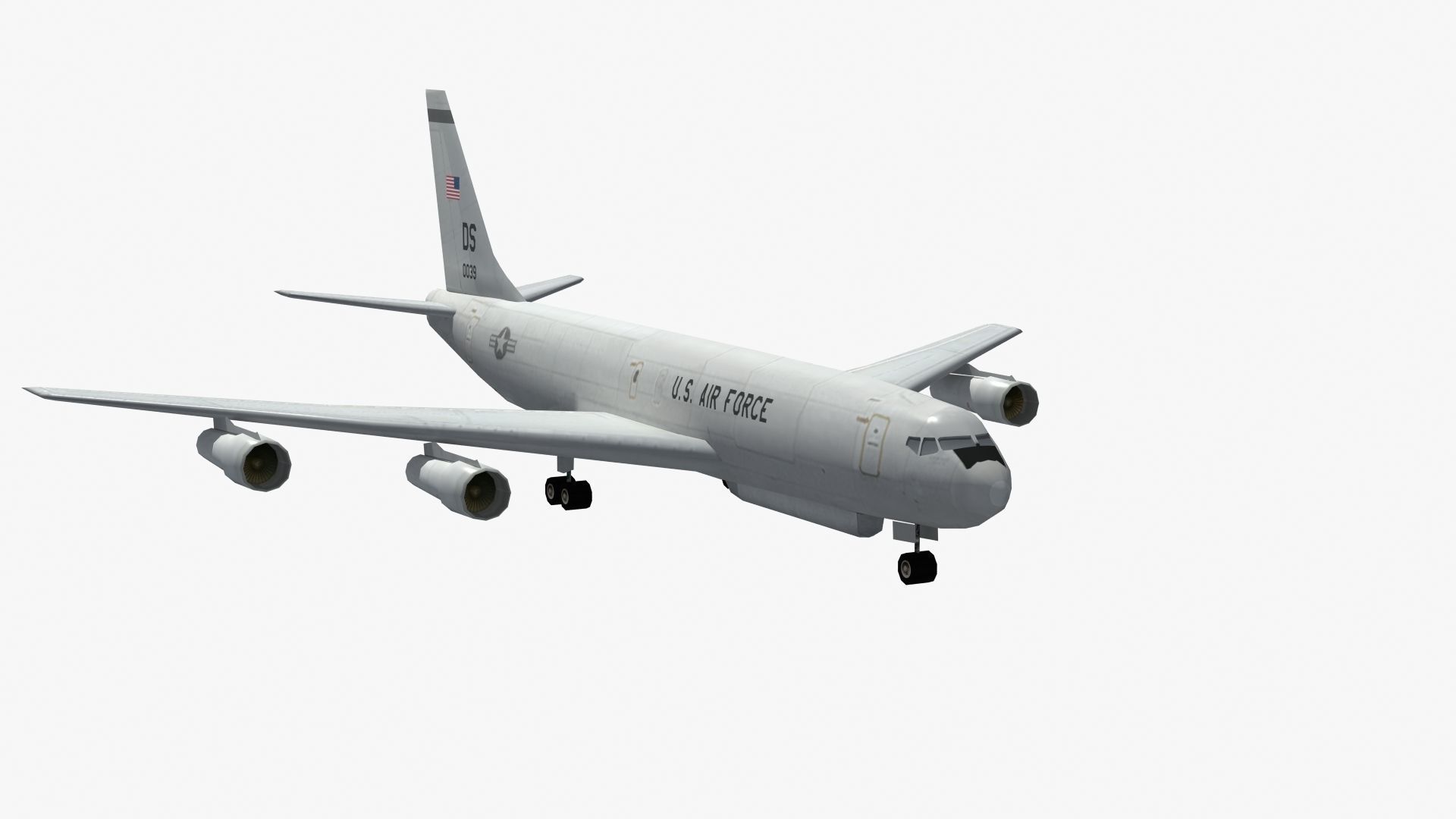 3D model E-8 Joint STARS VR / AR / low-poly | CGTrader