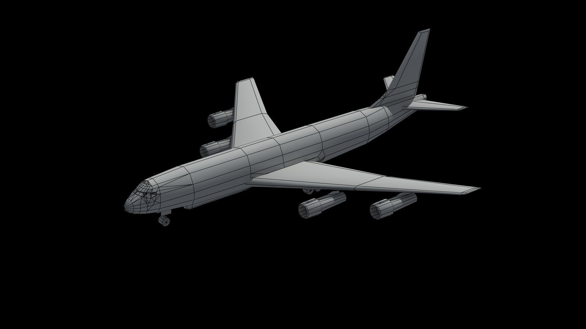 3D model E-8 Joint STARS VR / AR / low-poly | CGTrader