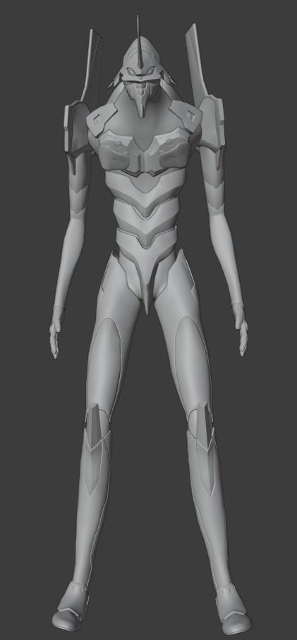 3D model Rigged EVA 01 Unit Neon Genesis Evangelion VR / AR / low-poly ...