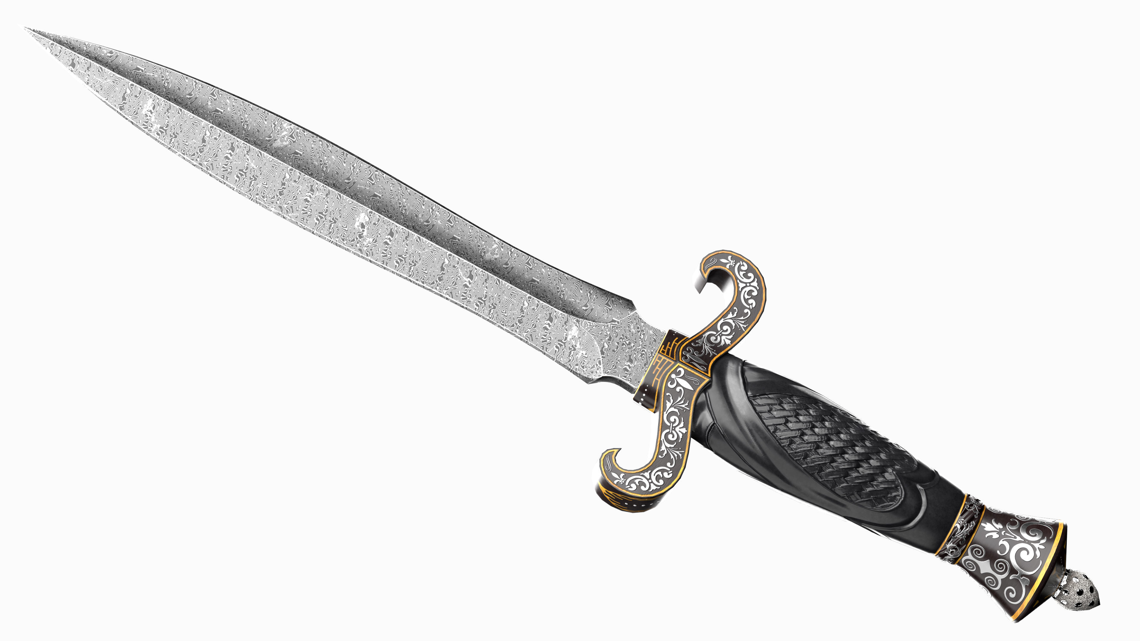 3D model Black dagger 3D model VR / AR / low-poly | CGTrader